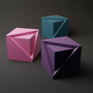 Free 3D Cube Papercraft Template – DIY Paperweight Model (PDF). Easy ...