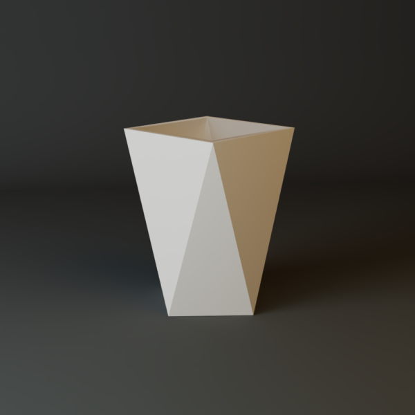 3d Easy Flower Pot DIY Model in Pdf, Dxf Format, Kids Crafting ...