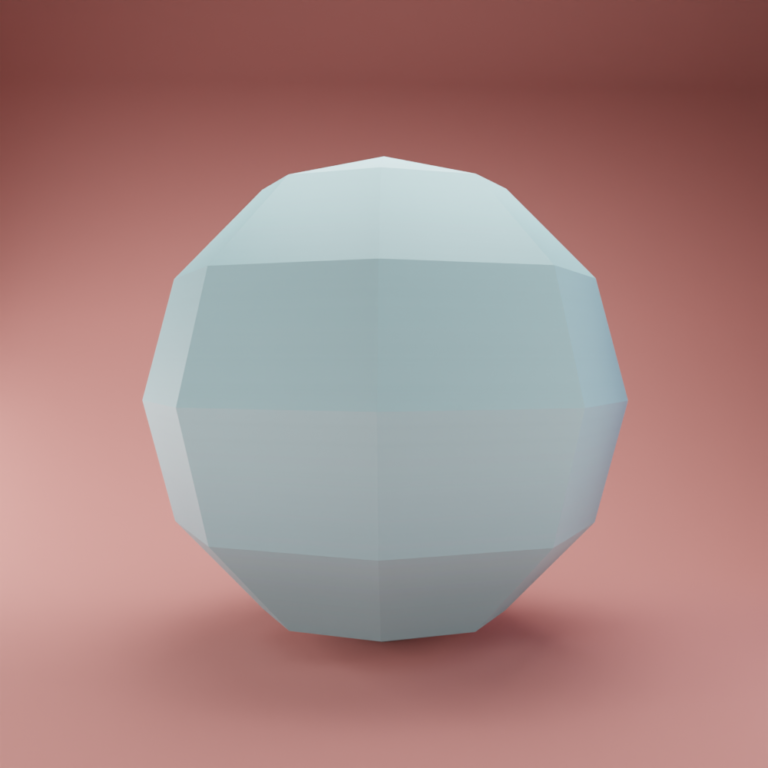 Low poly 3D Uranus Model, DIY Paper Craft Template (pdf, svg, dxf, png ...